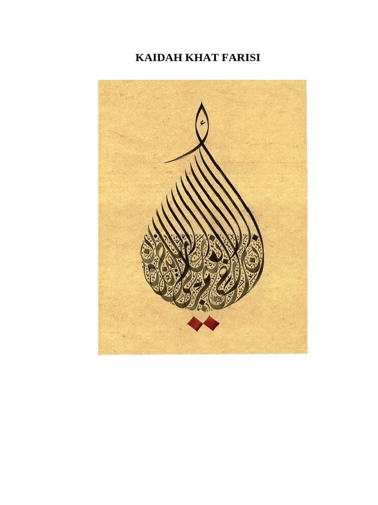 Kaidah Khat Farisi | PDF