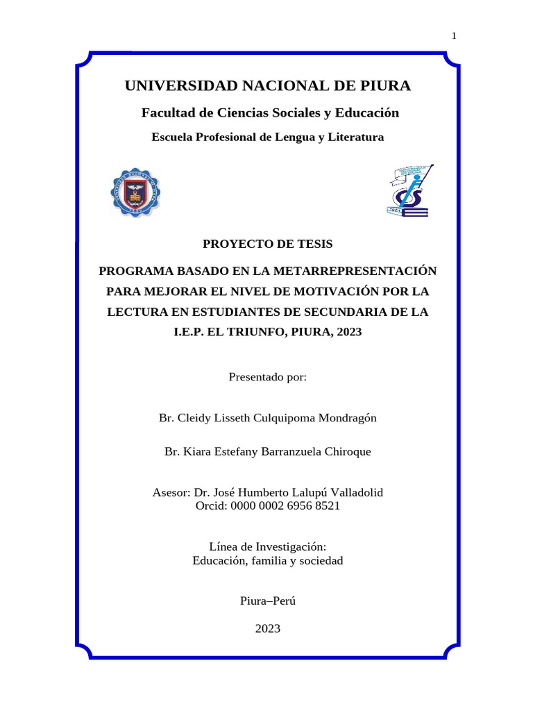 Programa de Lectura para Secundaria | PDF | Motivacional | Motivación