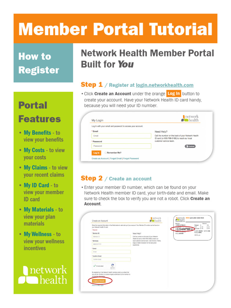 Network Health Member Portal Guide | PDF | Computer Security | Security