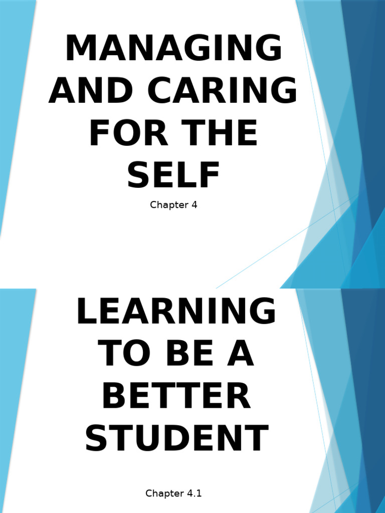 Chapter 4.1 Learning To Be A Better Student | PDF | Metacognition ...
