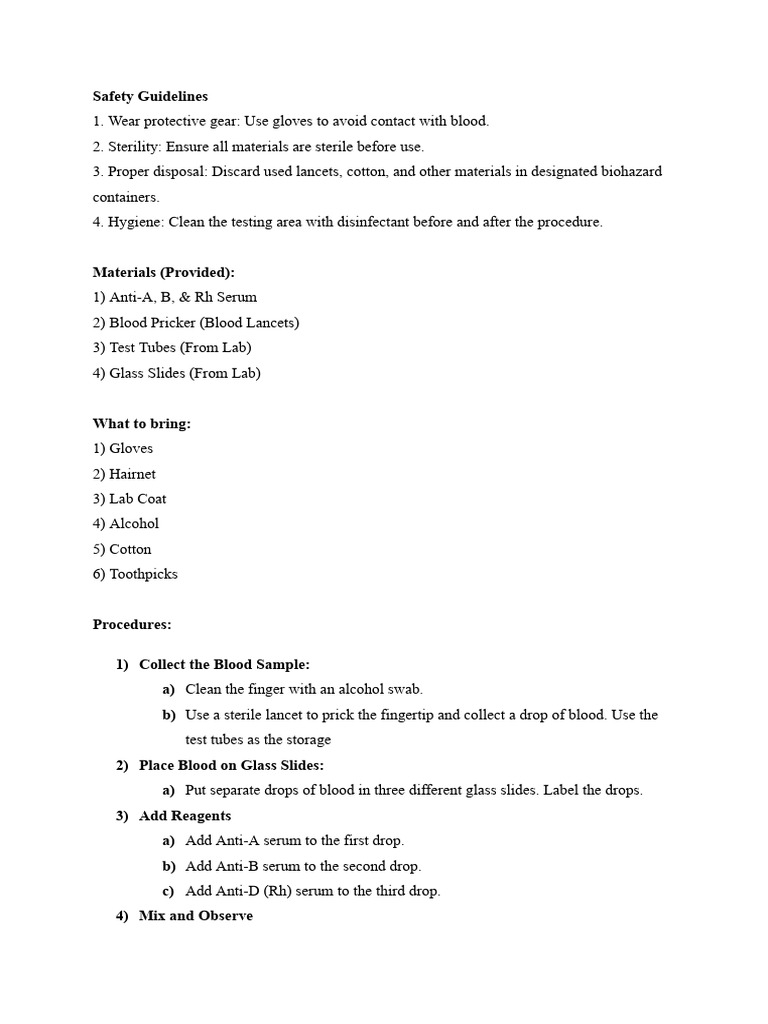 Guidelines Lab Activity | PDF