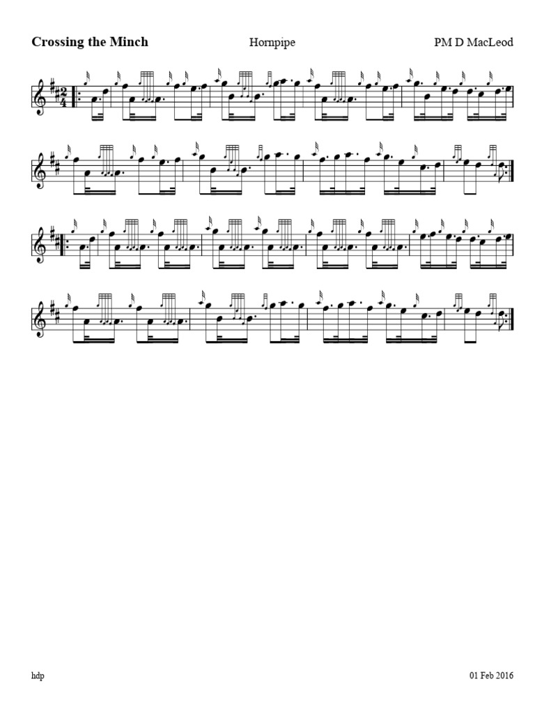 Hornpipe - Crossing the Minch 01feb2016 | PDF