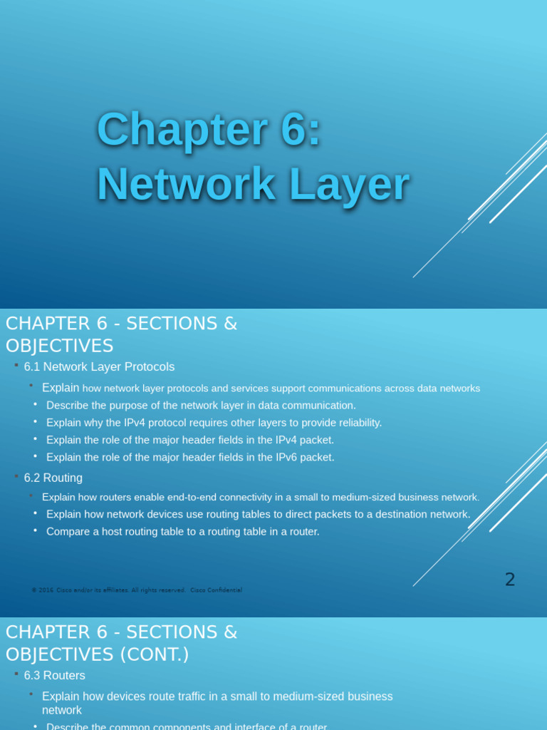 Chapter 6 Network Layer | PDF | Internet Protocols | I Pv6