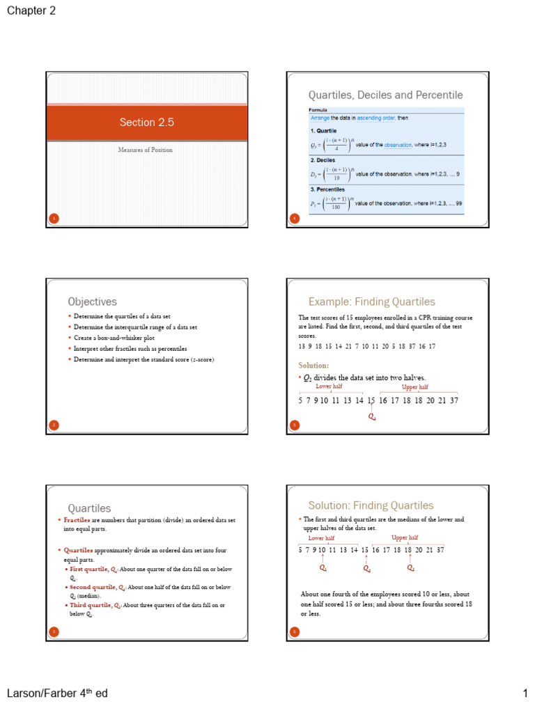 Quartile Percentile and Decile Compatibility Mode | PDF | Quartile ...