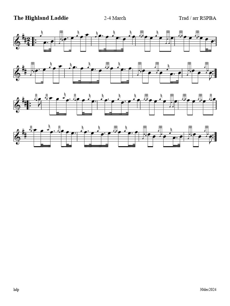 2-4 Highland Laddie RSPBA 30dec2024 | PDF