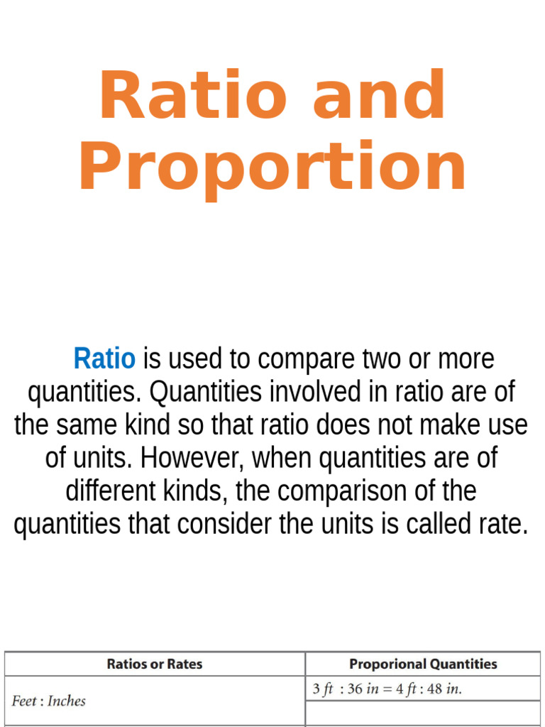 Fundamental Rule of Proportion | PDF