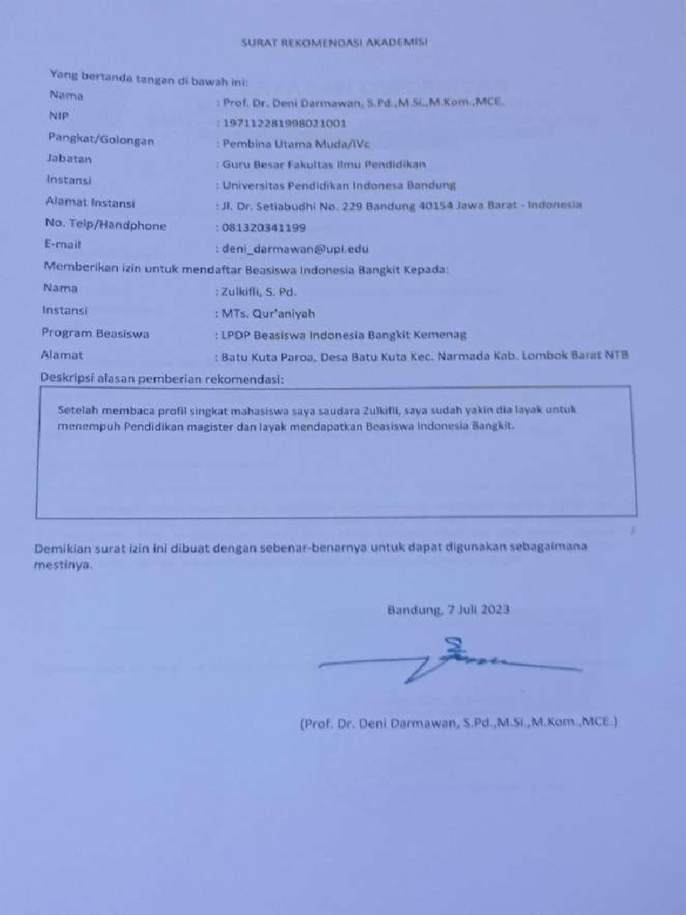 rekom akademis | PDF