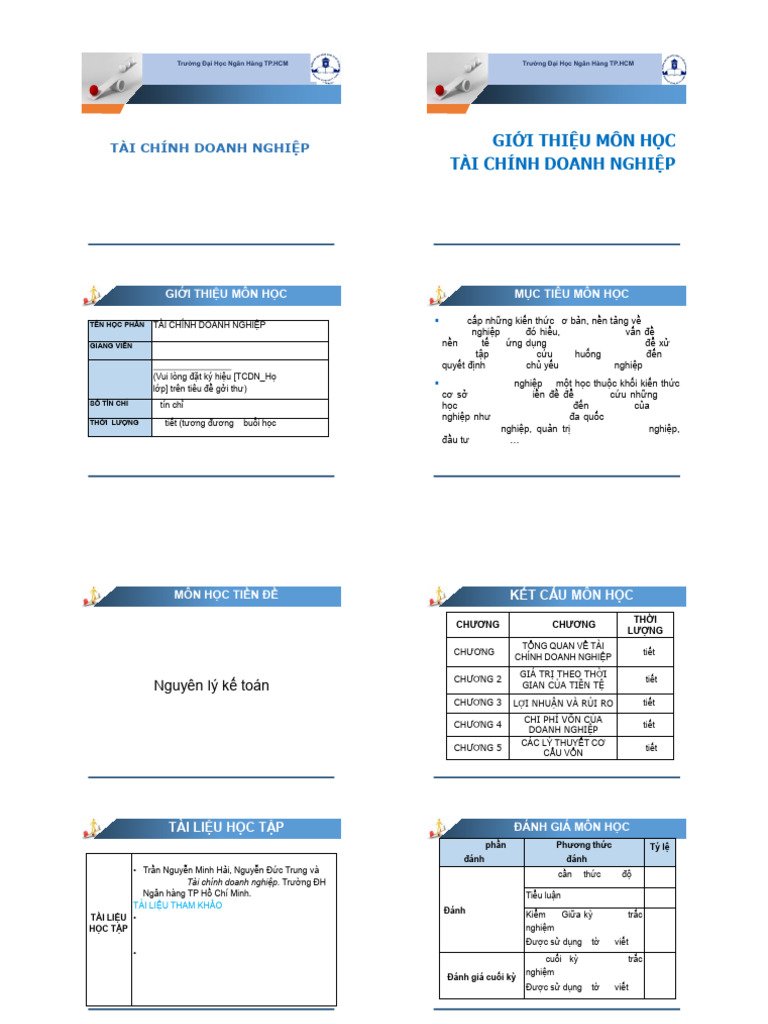 Slide Tai Chinh Doanh Nghiep | PDF