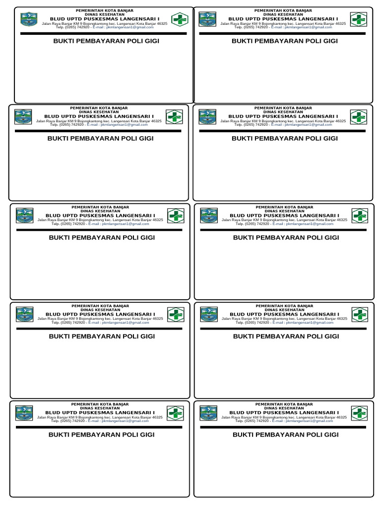 FORM pembayaran gigi | PDF