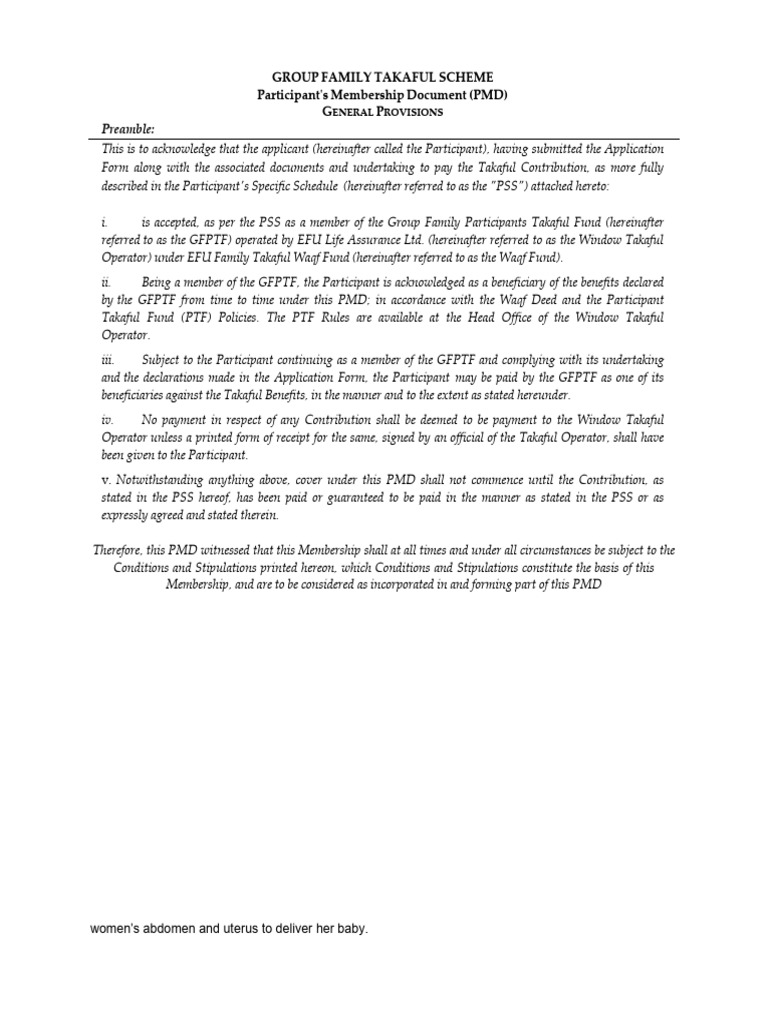 PMD Family Takaful Health | PDF | Hospital | Insurance