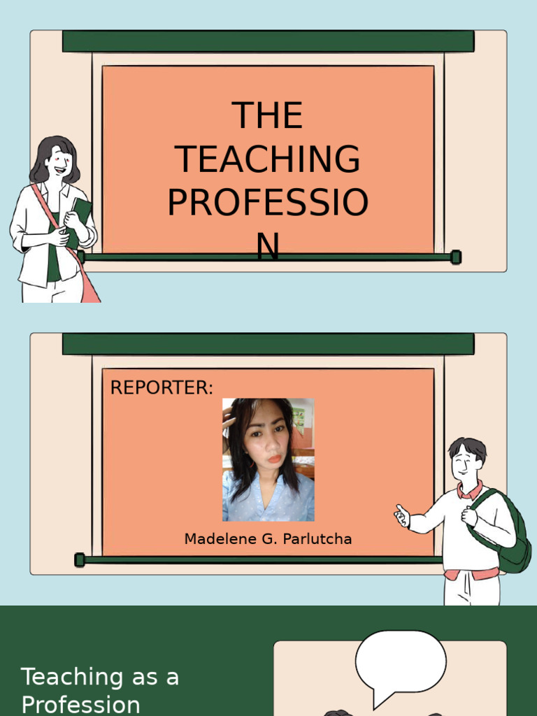 Teaching as a Professional Career | PDF | Profession | Teachers