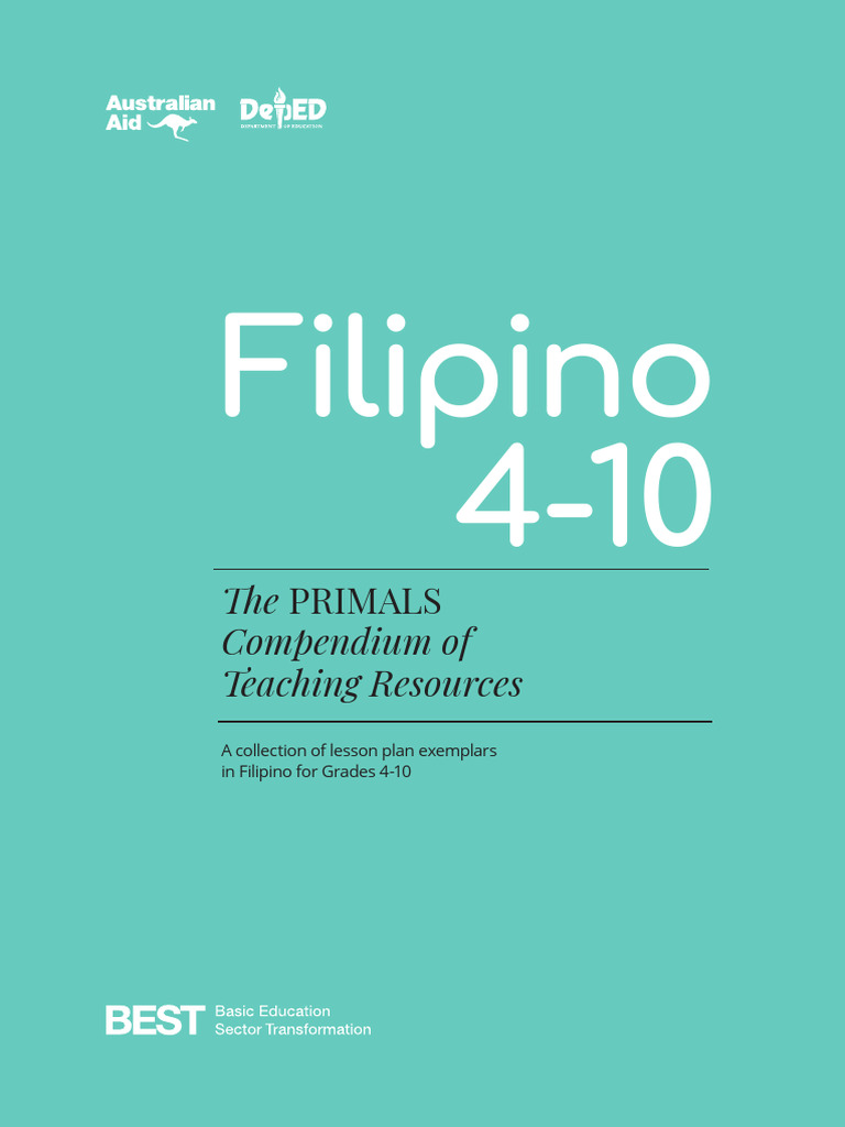 1. Cover Page - Filipino Lesson Exemplars | PDF