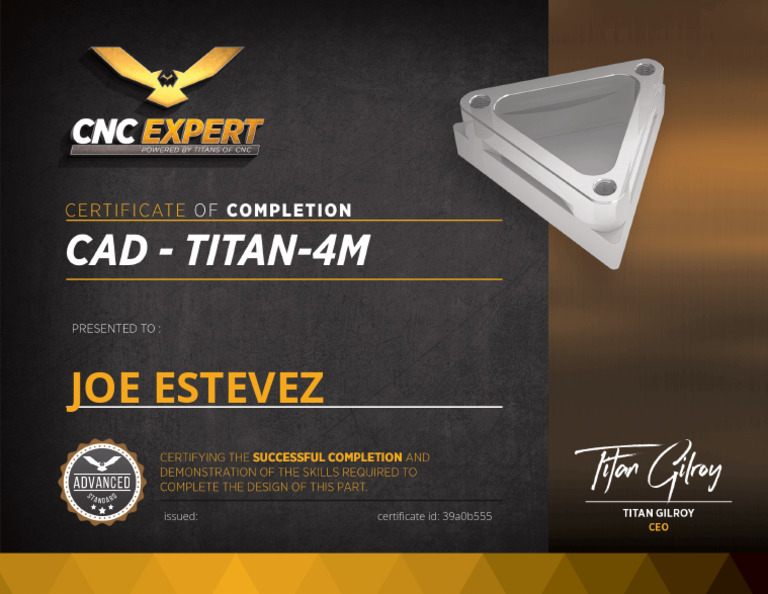 Certification - CAD - Titan-4M | PDF