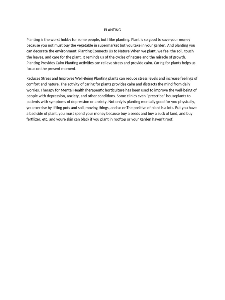 PLANTING | PDF