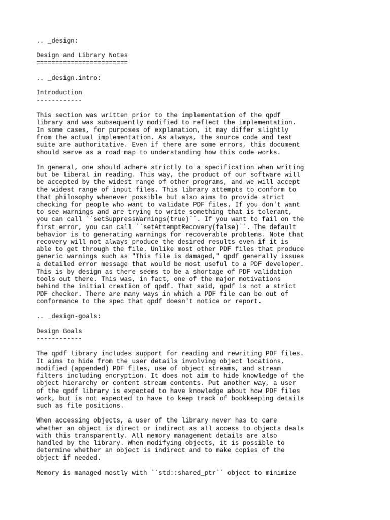 Design RST | PDF | Class (Computer Programming) | Pointer (Computer Programming)