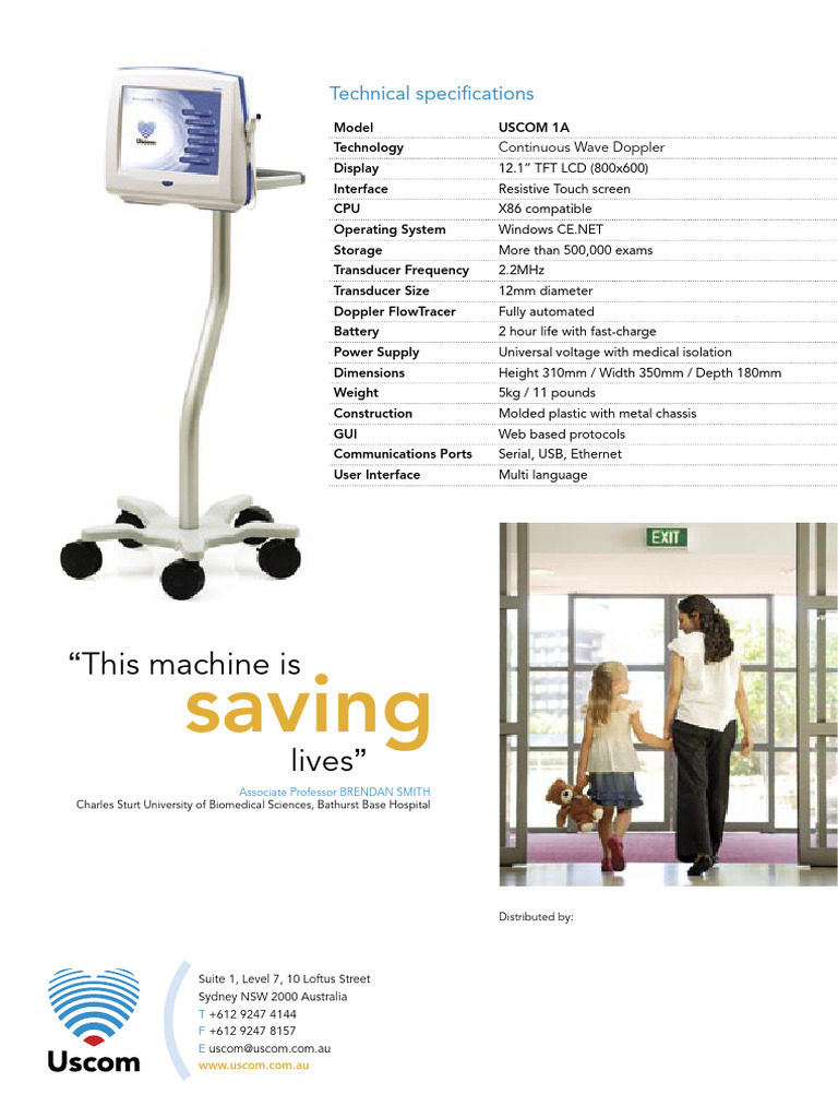 SPESIFIKASI PRODUK USCOM 1A | PDF