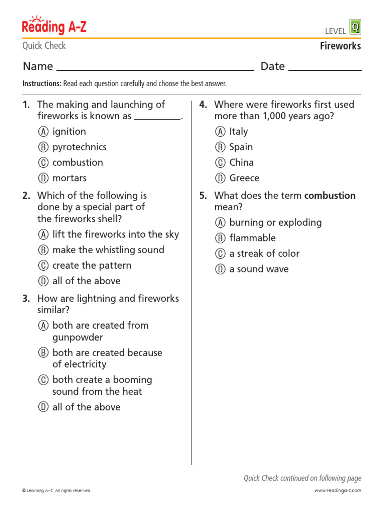 Comp Questions | PDF | Fireworks | Gunpowder
