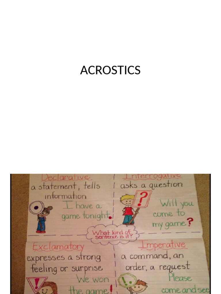 ACROSTICS | PDF