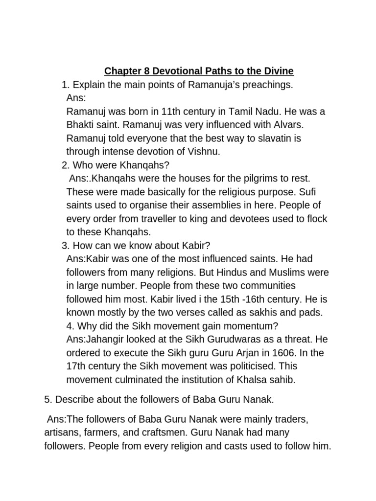 Devotional Paths to the Divine | PDF | Bhakti | Bhakti Movement