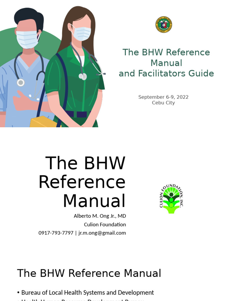 Day 1 - About The BHW Reference and Facilitators Manual | PDF ...