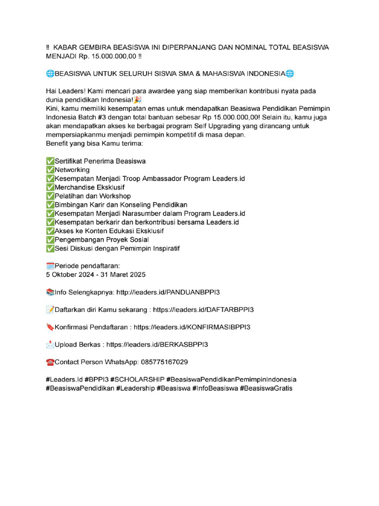 Caption Poster BPPI #3 | PDF