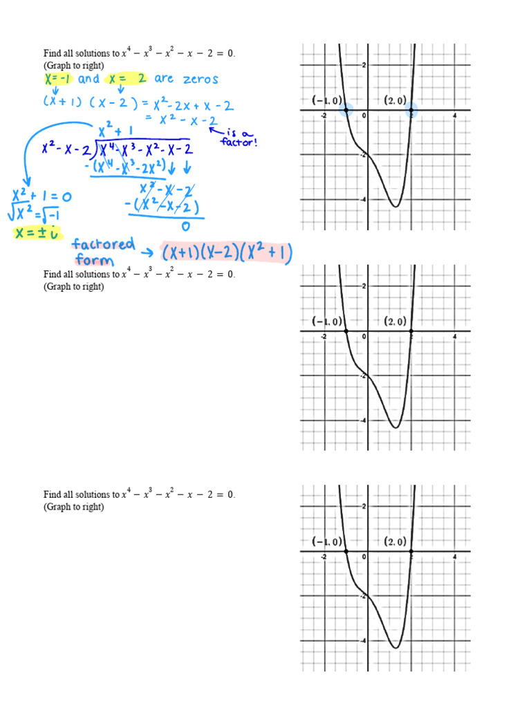 Synthetic Division Intro KEY | PDF