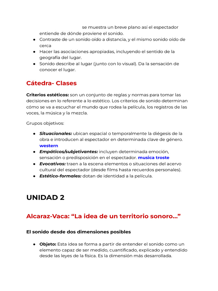 Resumen.u2 Sonido Ii | PDF | Sonido | Aprendizaje