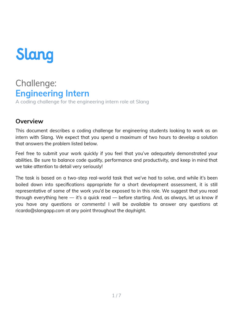 Challenge Engineeringintern Codingchallenge Usersessions Pdf Json Computing