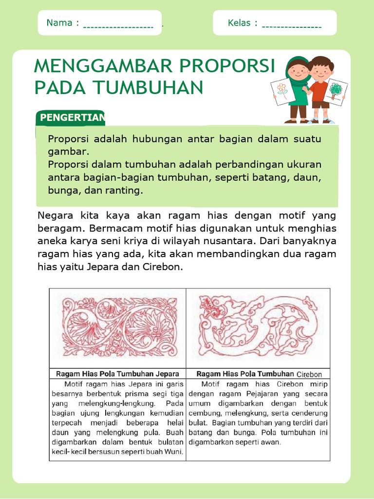 Menggambar Proporsi Pada Tumbuhan - Seni Rupa - 20250123 - 170226 ...