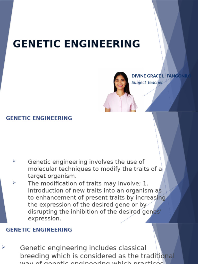 Genetic Engineering | PDF | Molecular Cloning | Recombinant Dna