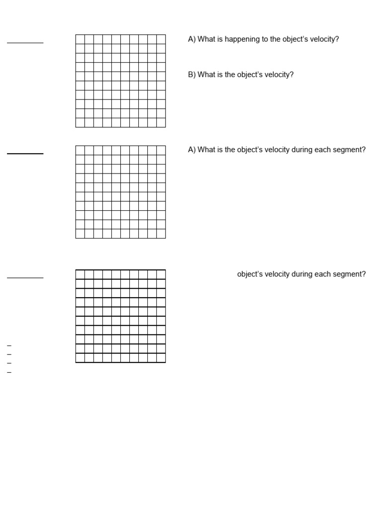 Graphing Motion Worksheet - Stem | PDF | Velocity | Classical Mechanics