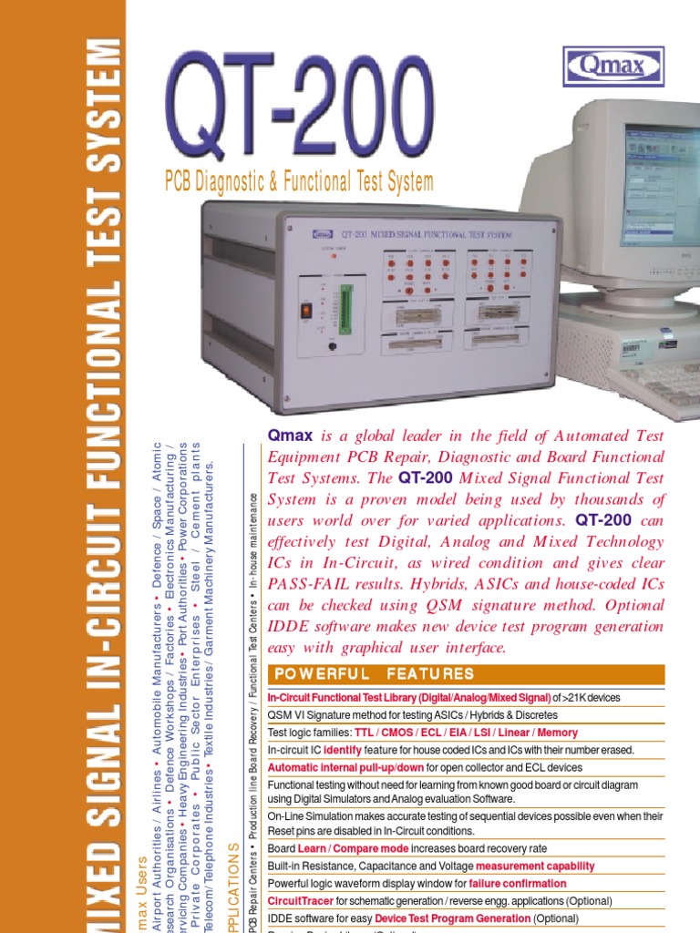 PCB Diagnostic & Functional Test System: Qmax QT-200 QT-200 | PDF ...