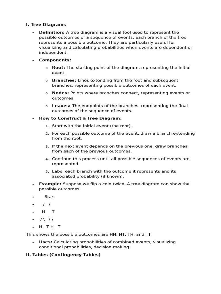 TREE DIAGRAM NOTES (STAT AND PROB) | PDF | Mathematics | Applied ...