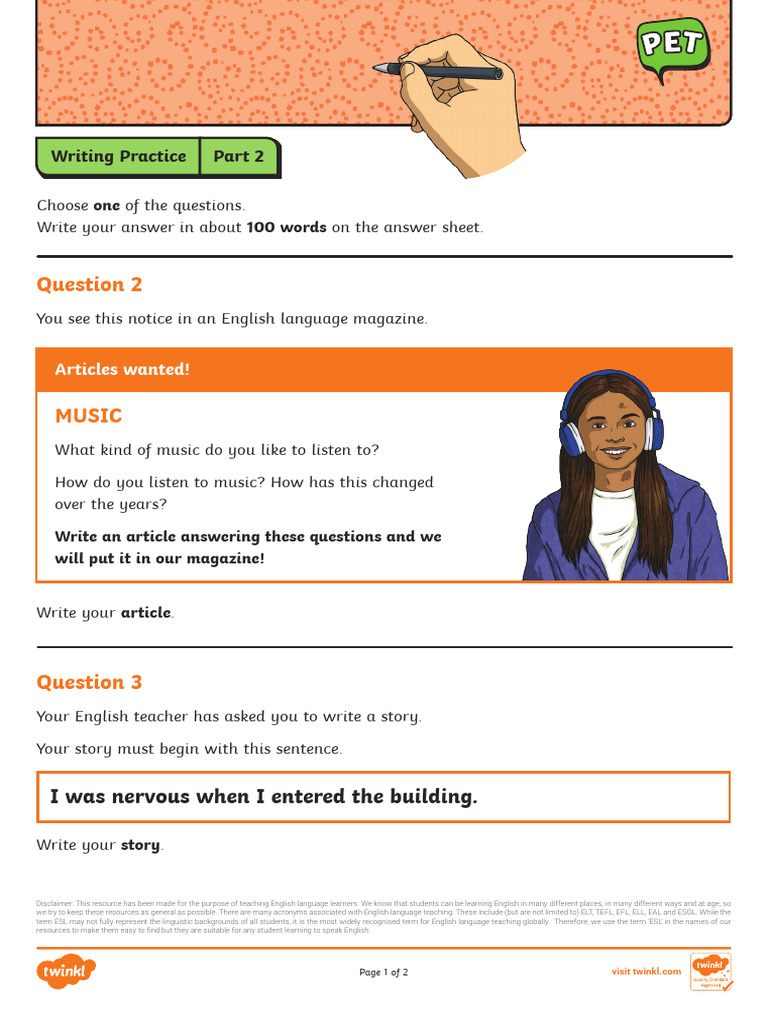 t-e-1689571599-esl-b1-pet-writing-part-2-practice-3_ver_1 | PDF