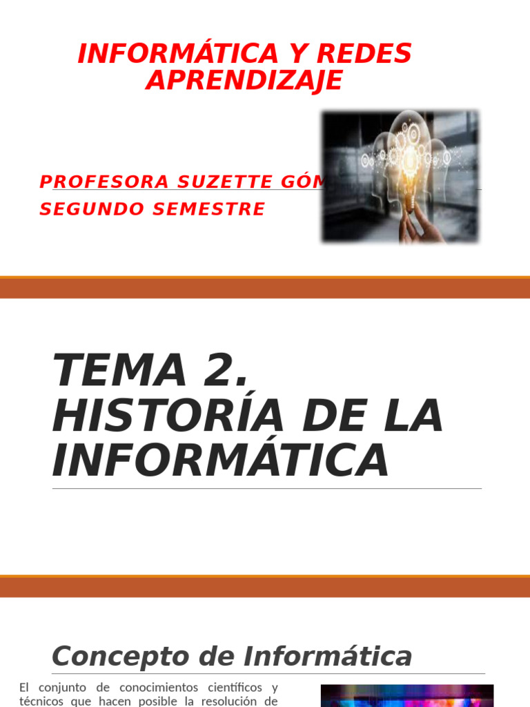 Clase1. Evolución de La Informática | PDF | Informática | Programación de computadoras