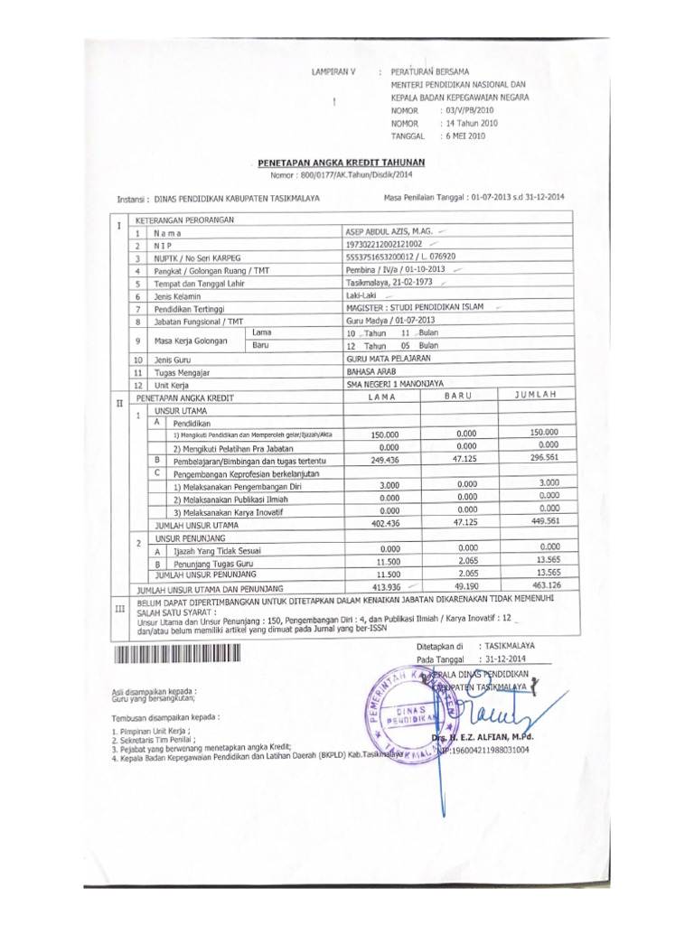 LAMPIRAN V PAK Asep A | PDF