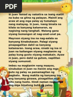 Alamat Ni Juan Tamad | PDF