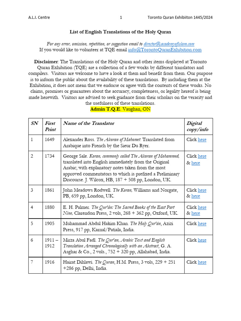English Quran Translations Ramadan1435 | PDF | Quran | Islam