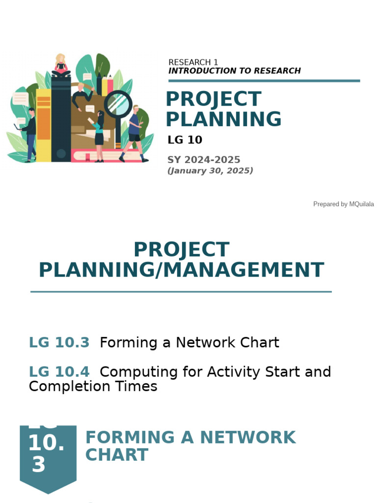Project Planning: Network Chart Basics | PDF | Vertex (Graph Theory ...