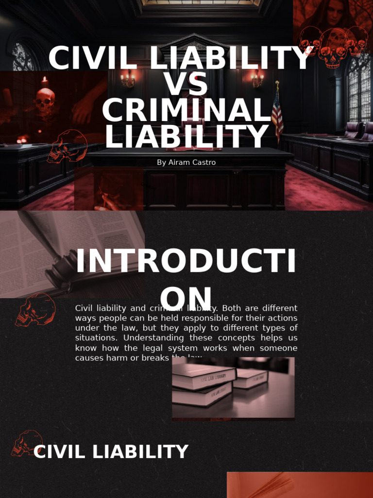 Civil Liability VS Criminal Liability Def | PDF | Crimes | Crime & Violence