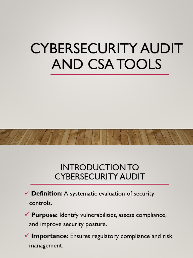 Unit-II Audit and CSA Tools | PDF | Computer Security | Security