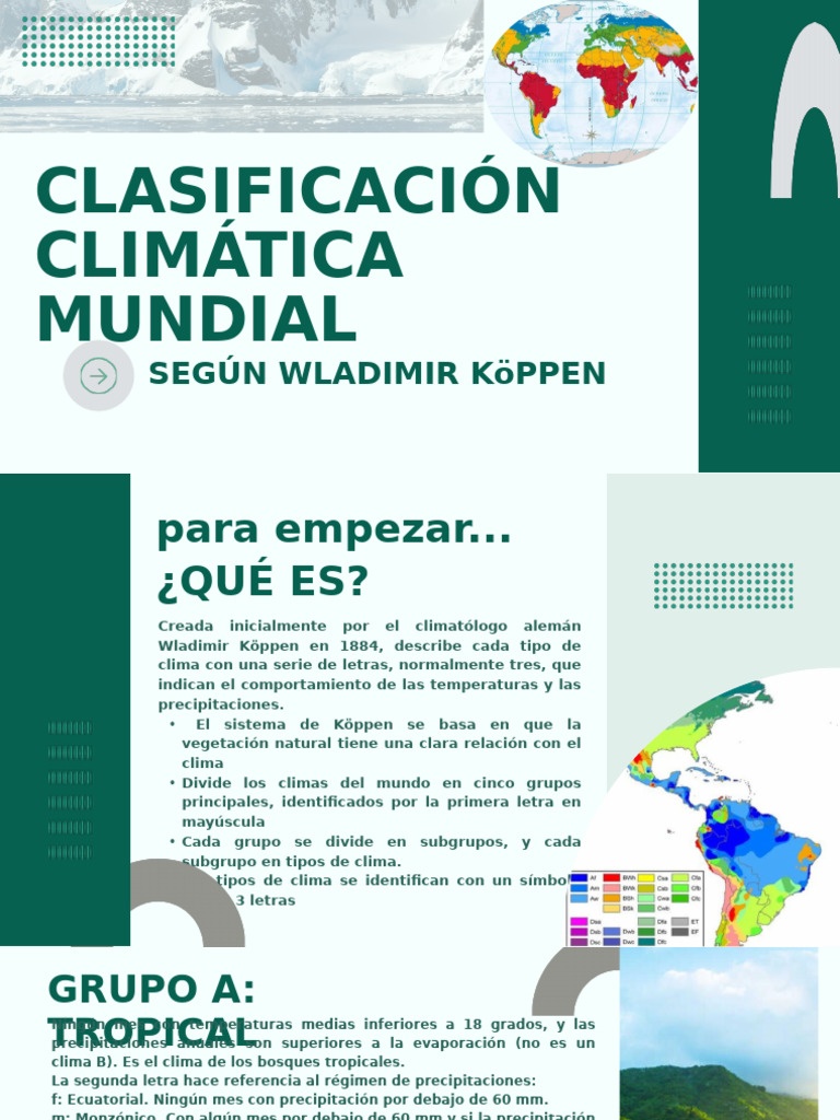climas y su clasificación.pptx | PDF | Clima | Clima templado