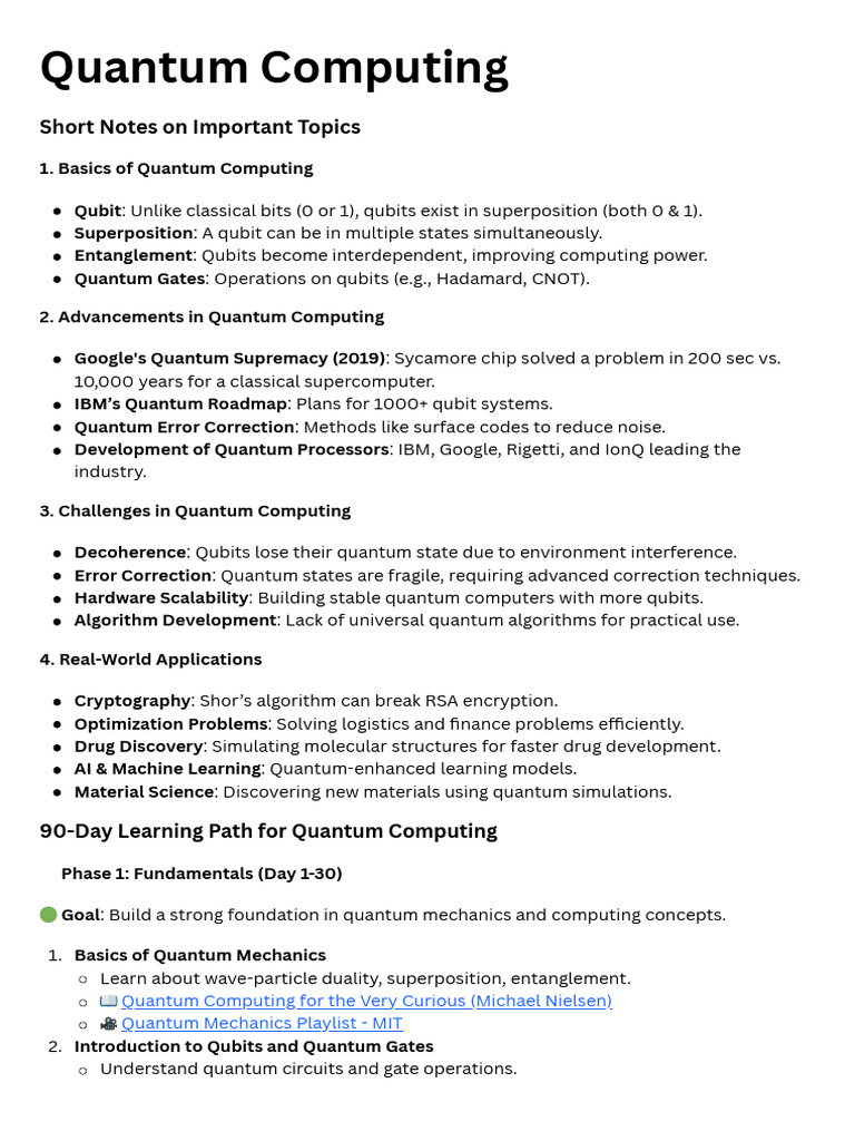 Quantum Computing | PDF | Quantum Computing | Computing