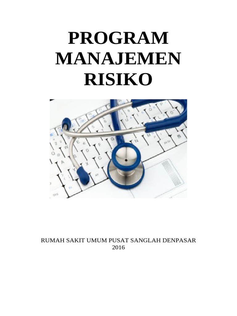 Program Kerja Risk Manajemen 2016 | PDF