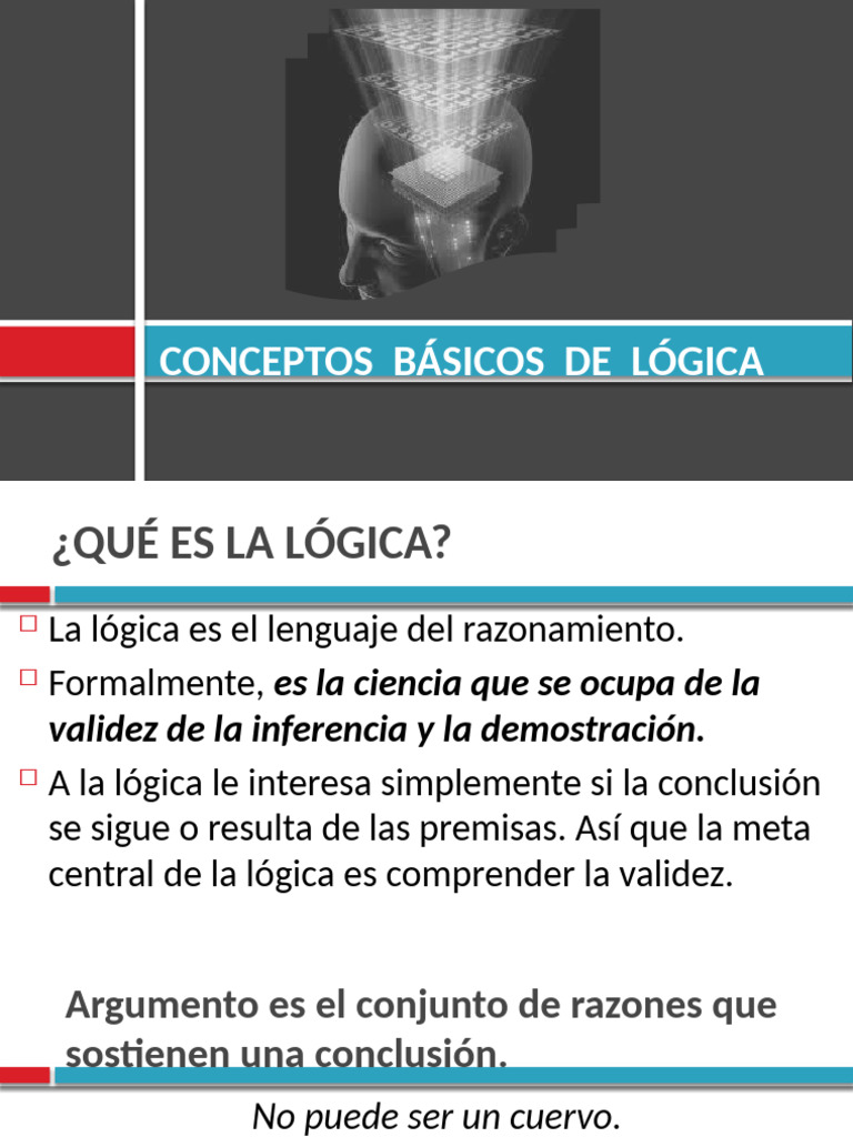 Conceptos básicos de Lógica. (X-XI) | PDF | Inferencia | Argumento
