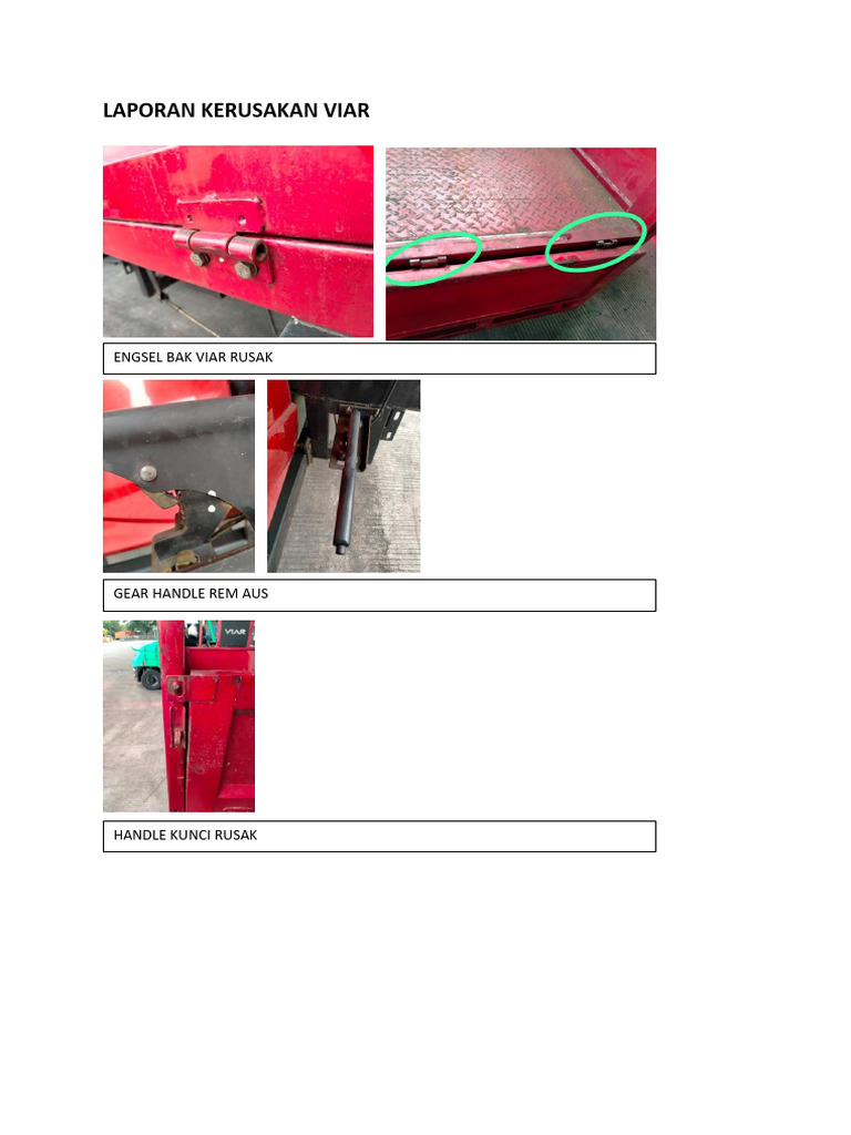 LAPORAN KERUSAKAN VIAR | PDF