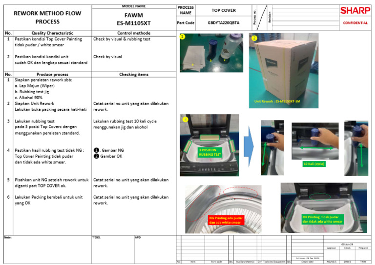 Guidence Process Rework - Sorting Top Cover Problem MM1.5 | PDF