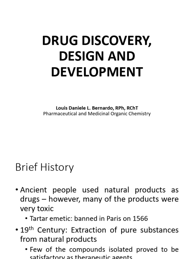 2 Drug Discovery Design and Development | PDF | Phases Of Clinical ...