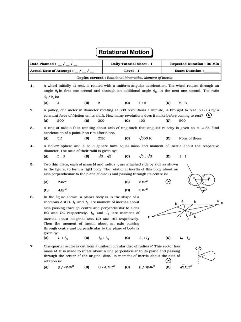Rotation DTS-1 | PDF