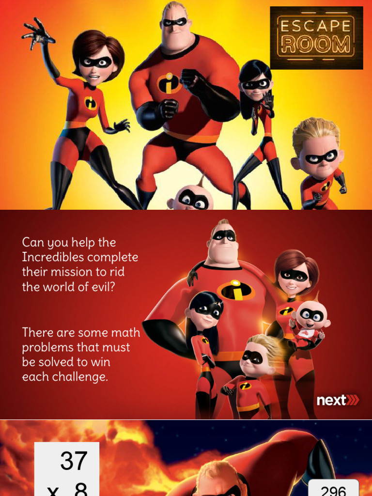 Incredible - Multiplication Escape Room | PDF